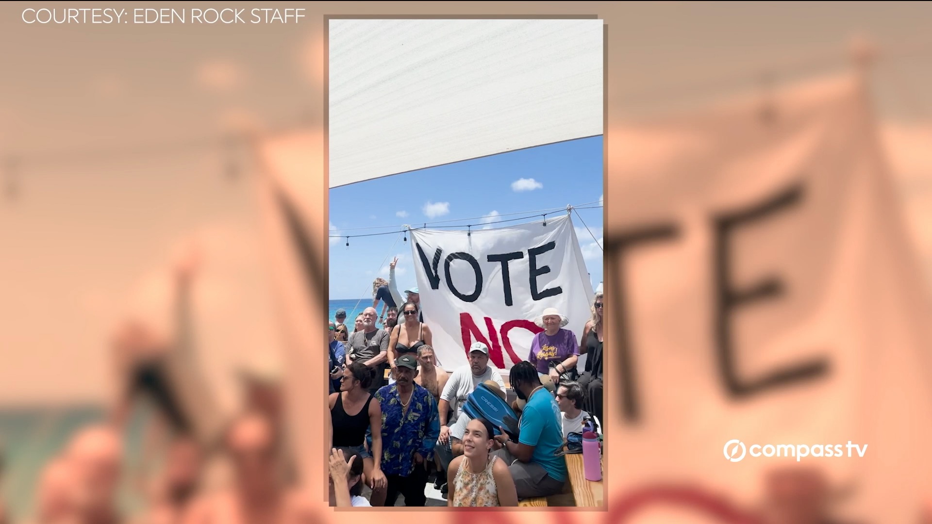 CPR protest: Cruise port at Eden Rock - Compass TV