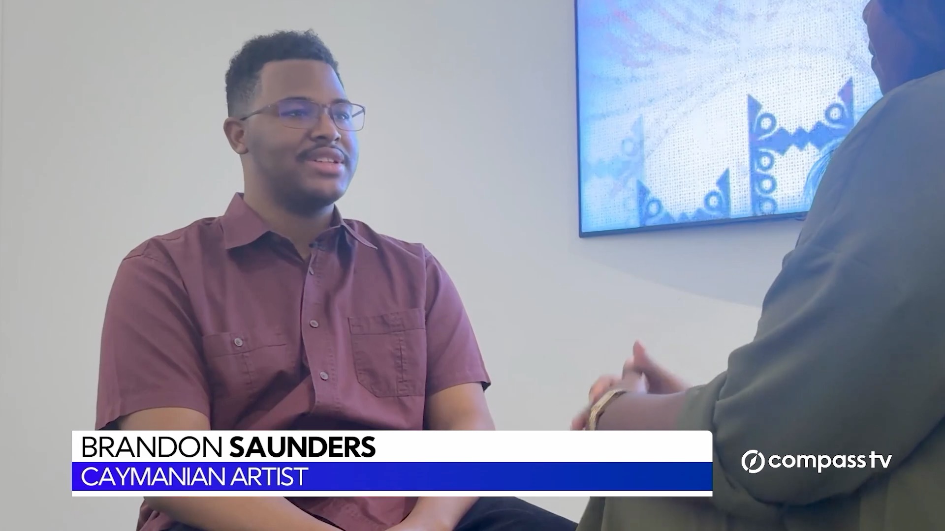 Local artist Brandon Saunders makes his mark in art - Compass TV